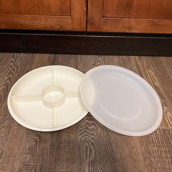 Tupperware | Kitchen | Vintage Tupperware 5 Section Serving Tray With ...